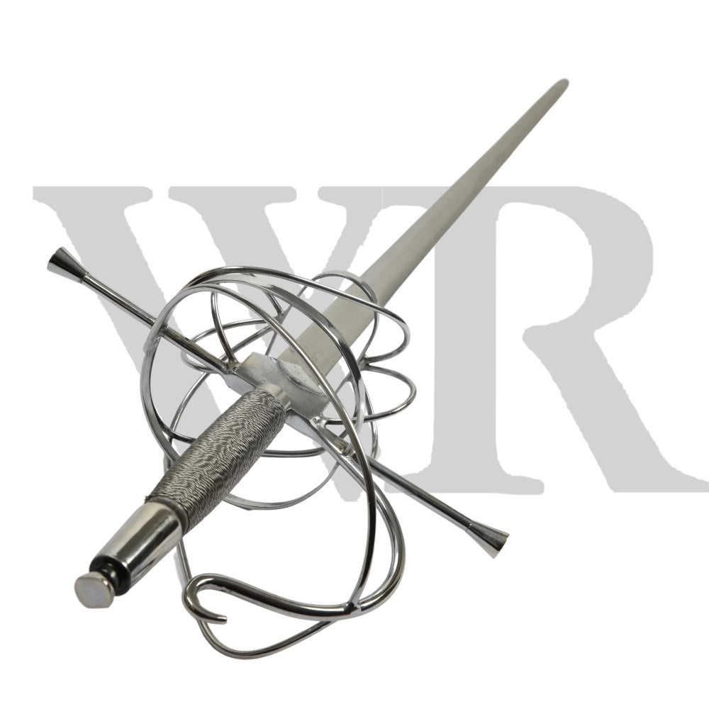 16th Century Dread Wind Swept Hilt Rapier Full Tang Tempered Battle Re ...