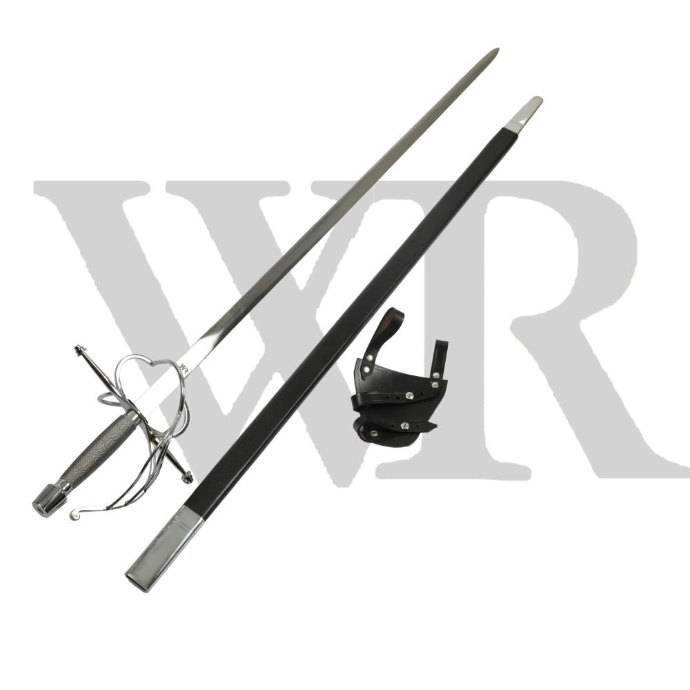 16th Century Three Musketeers Hilt Rapier Full Tang Tempered Battle Re ...